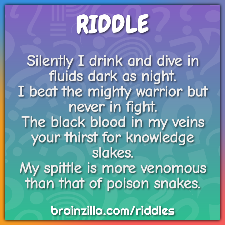 Poison Drink Riddle